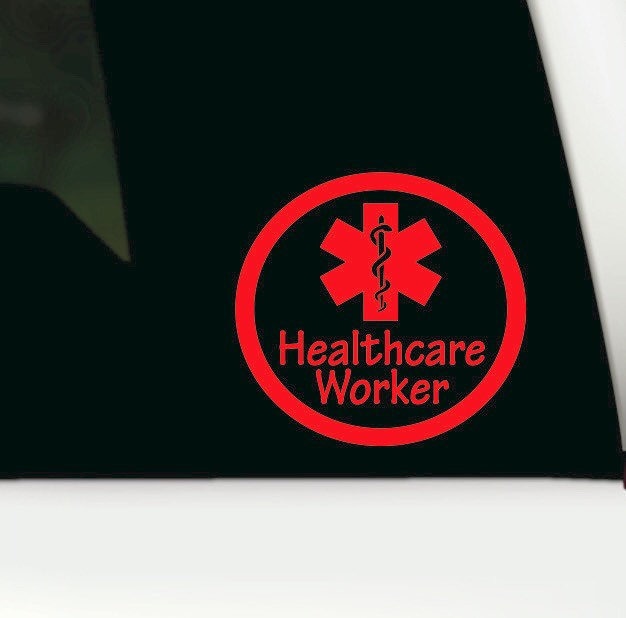 Healthcare Worker Bumper Window Sticker Healthcare Worker - Etsy