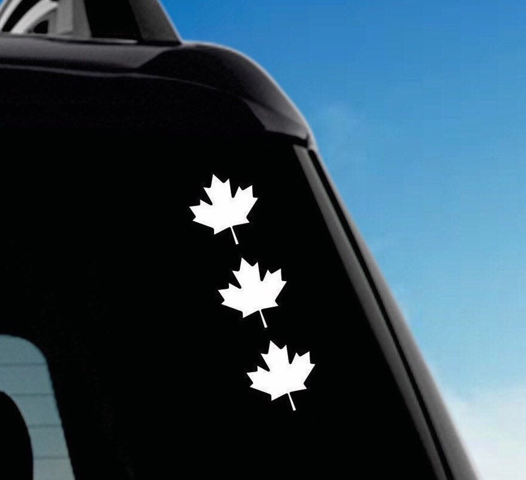 Maple Leaf Vinyl Decal | Maple Leaf Window Bumper Sticker | Maple Leaf ...
