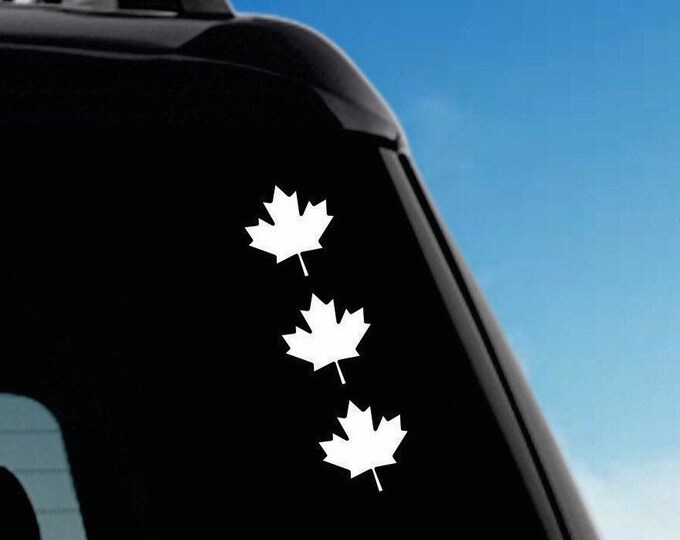 Maple Leaf Vinyl Decal Canadian Symbol Canada Sticker 0042 - Etsy Canada
