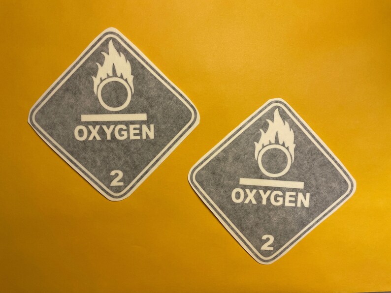 Oxygen Vinyl Decal Oxygen Car Decal Sticker Oxygen Bumper | Etsy