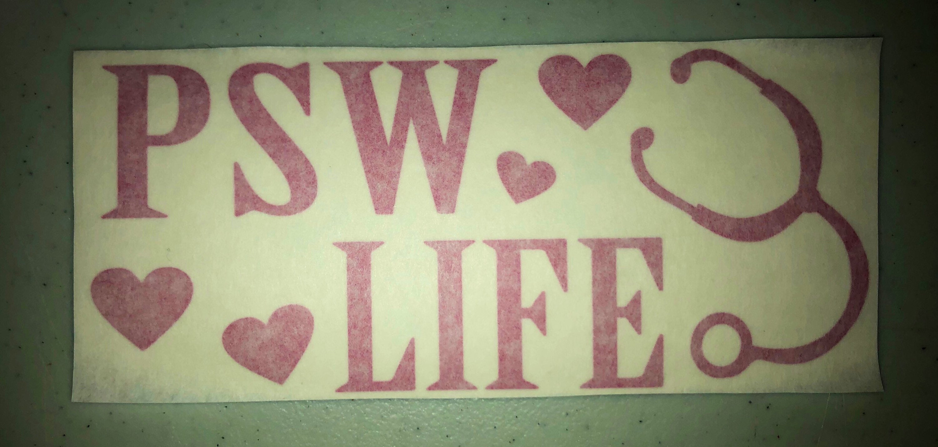 PSW bumper sticker PSW vinyl car truck decal sticker | Etsy