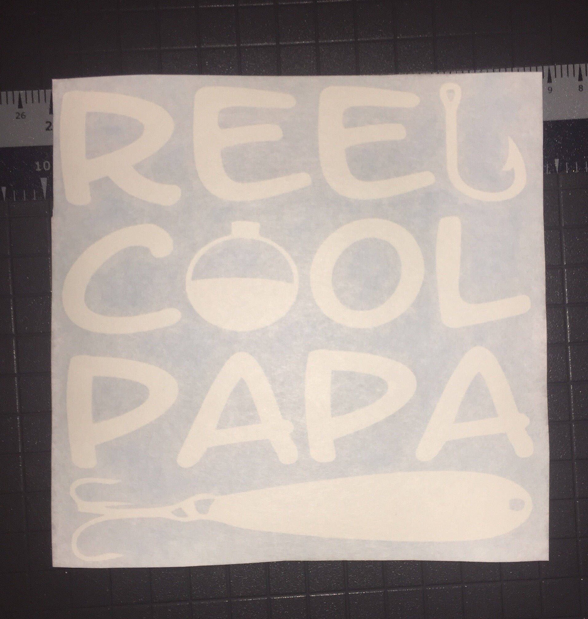 Reel Cool Papa Decal Papa Fishing Decal Reel Cool Papa | Etsy
