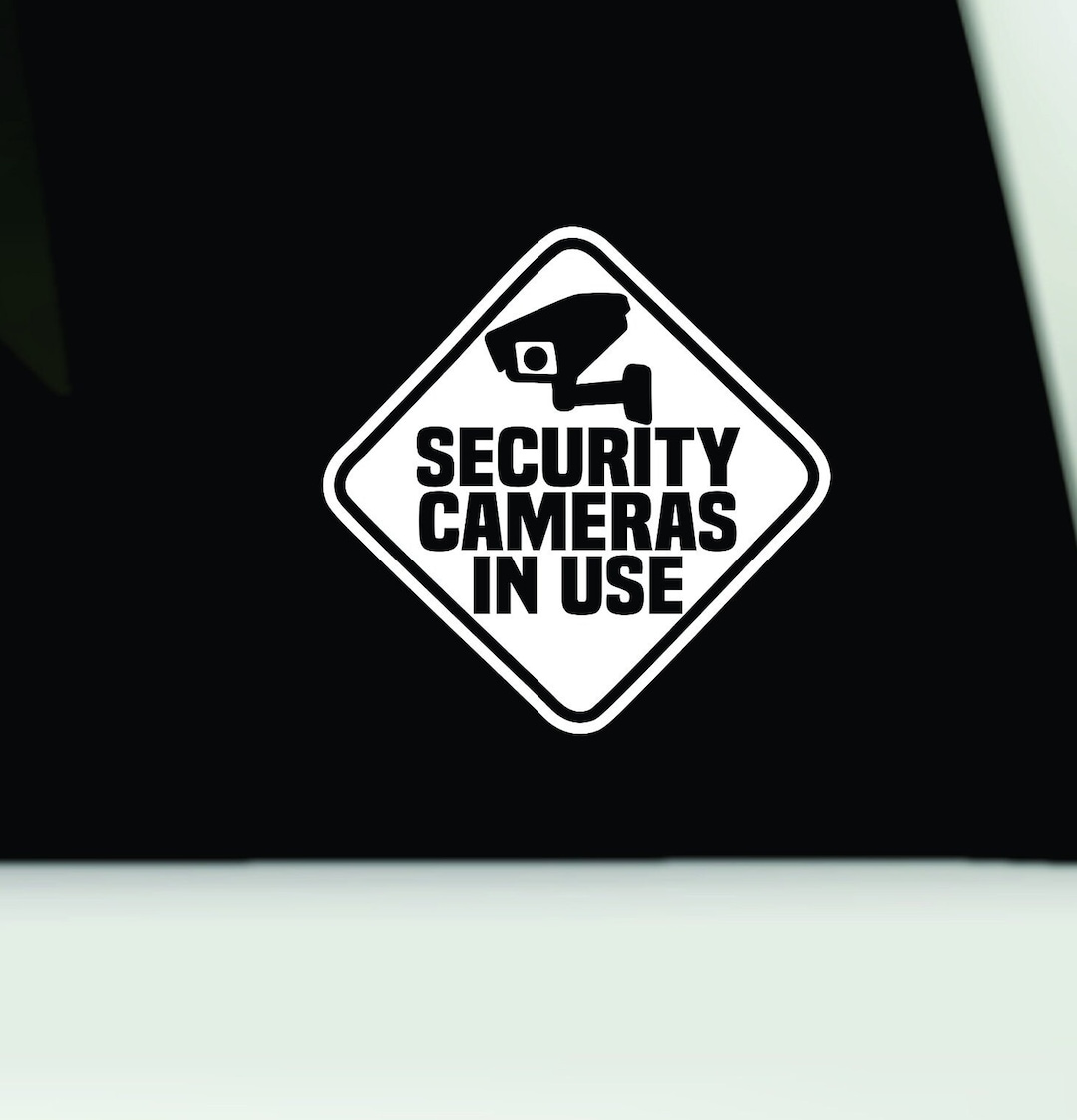 Security Cameras in Use Decal | Security Cameras Vinyl Sticker | Home ...