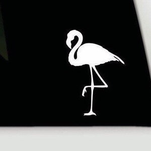 Flamingo Vinyl Decal | Flamingo Bumper Sticker | Flamingo Car Decal ...