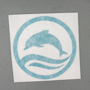 Dolphin Vinyl Decal | Dolphin Sticker | Dolphin Bumper Sticker ...