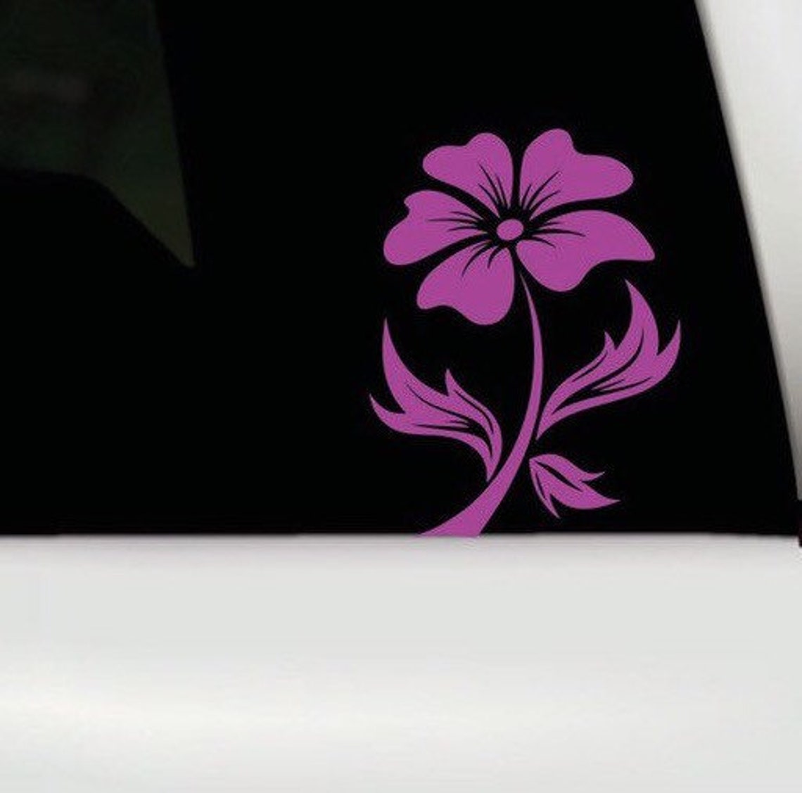 Flower bumper sticker flower vinyl decal flower window | Etsy