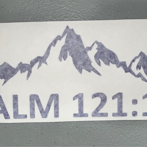 Christian Bumper Sticker Decal | Psalm 121 Bumper Sticker | Psalm Bible ...