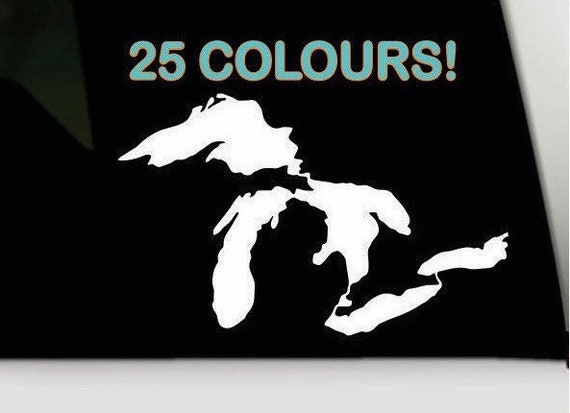Great Lakes Vinyl Decal Sticker Great Lakes Window Decal | Etsy