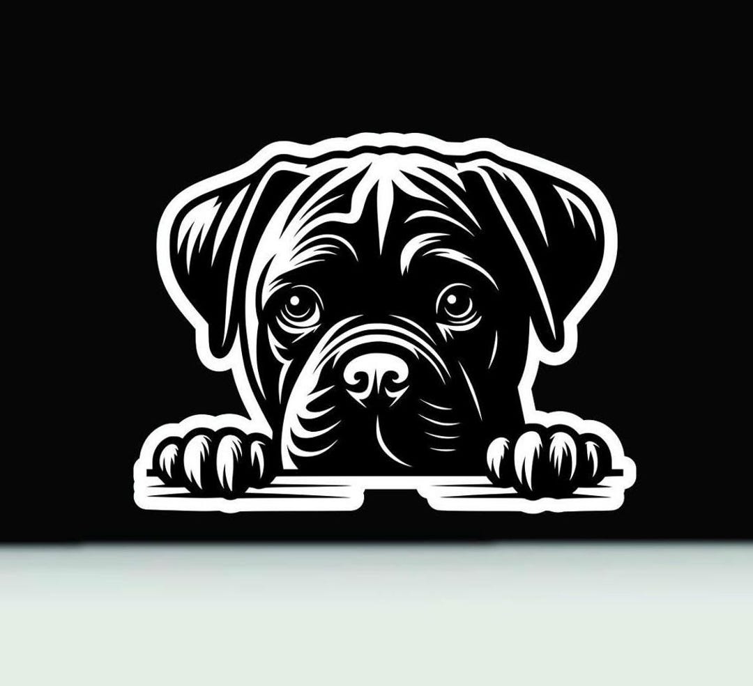 Cane Corso Peeking Vinyl Decal | Cane Corso Dog Sticker | Cane Corso ...
