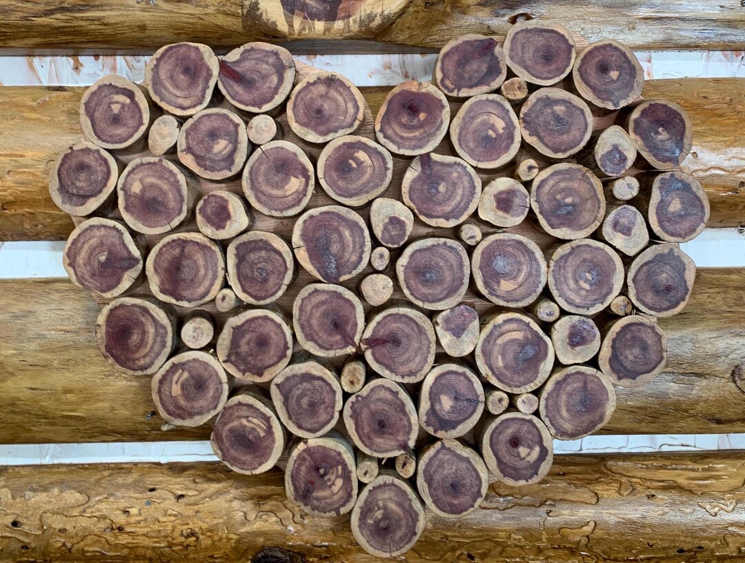 Rustic Red Cedar Wood Heart Valentine's Day Decoration - Etsy