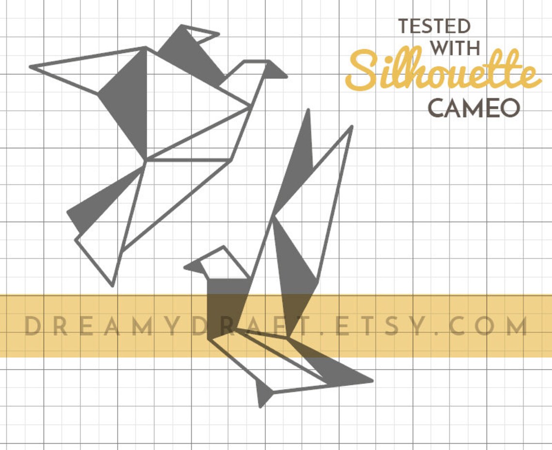 Geometric Birds SVG Cut File Origami Svg Minimalism Svg - Etsy