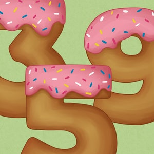 Donut Alphabet Clip Art Set | Doughnut Clip Art, Doughnut Letters ...