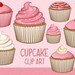 Pink Cupcake Clip Art | Cupcake - Muffin - Baking Clip Art | Printable ...
