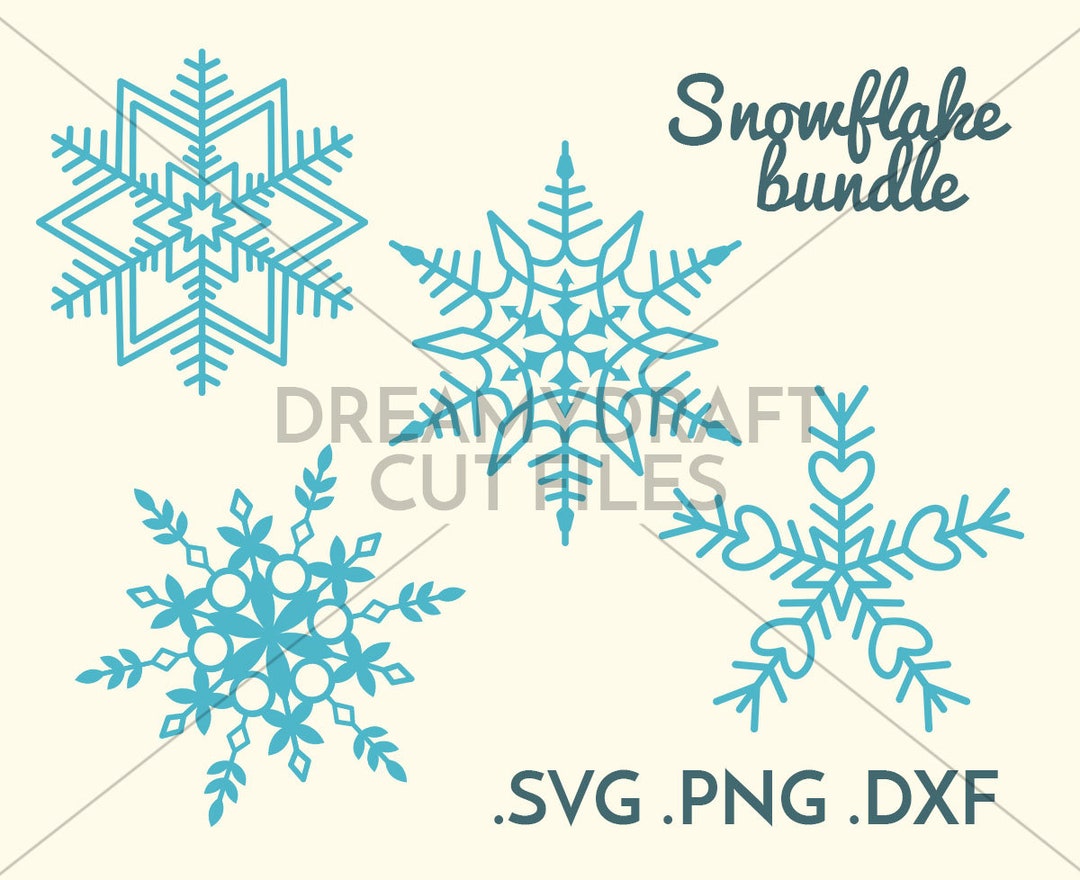 Snowflake SVG Bundle | Snow Svg - Winter Svg - Thin Snowflakes Svg ...