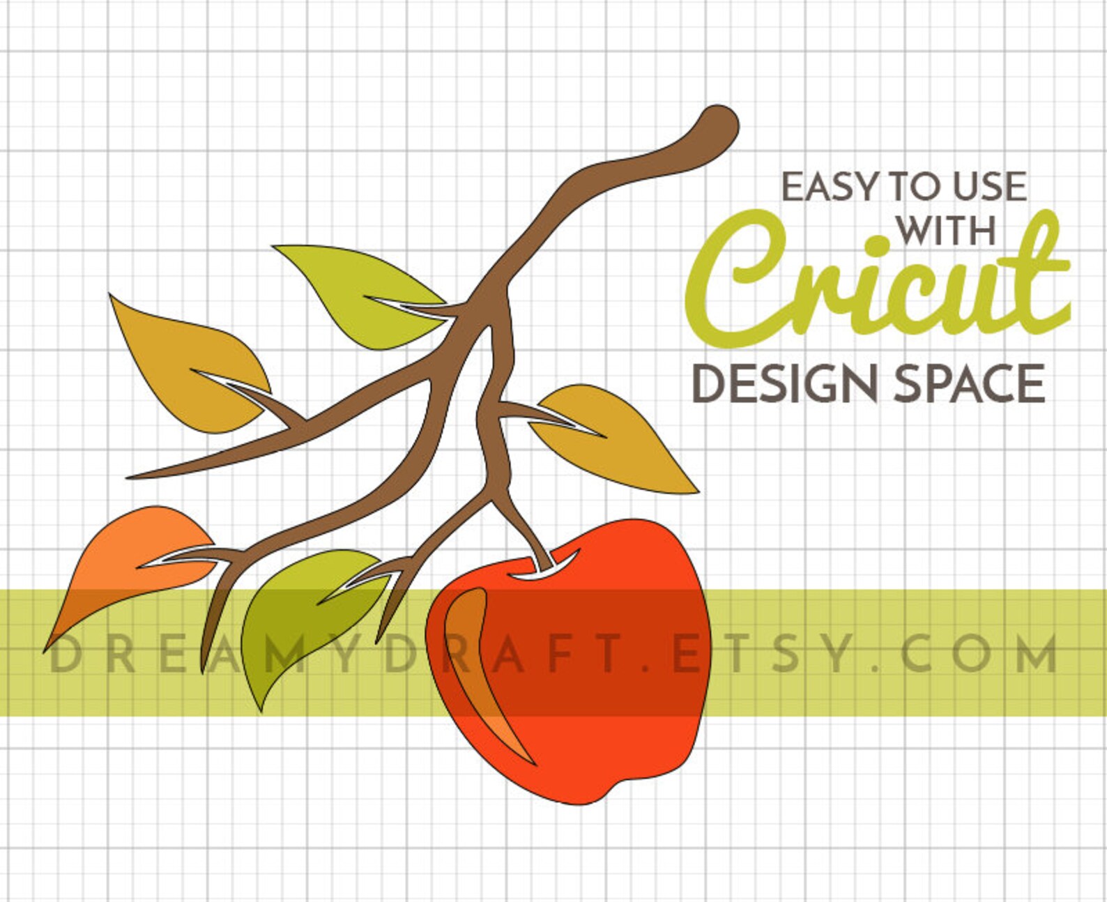 Apple Svg Cut File | Apple Branch Svg - Autumn Svg - Fall Svg - Fruit ...