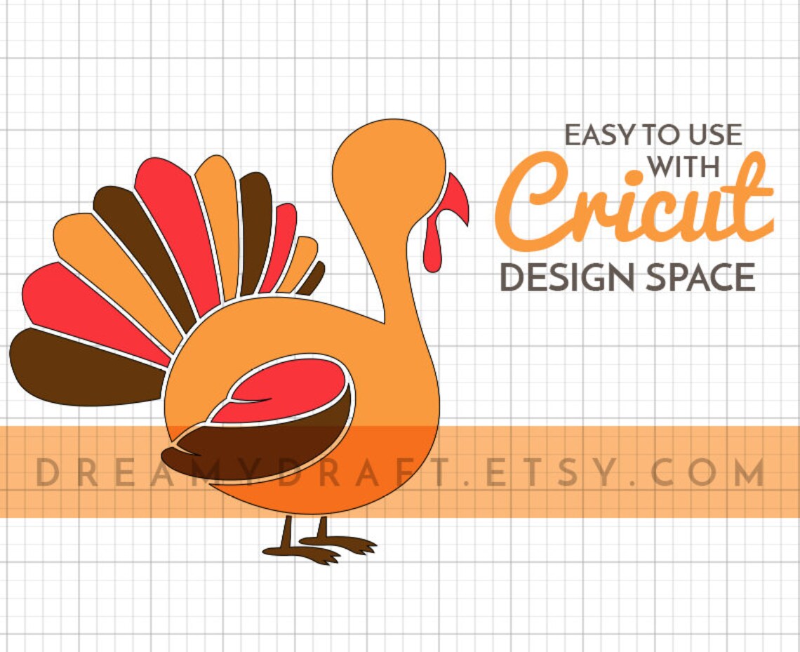 Turkey Cut File Thanksgiving Clip Art SVG Vector PNG - Etsy