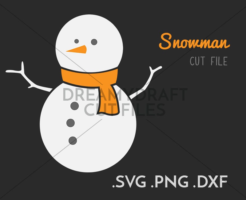Snowman SVG Cut File Snow Svg Winter Svg Christmas Svg | Etsy