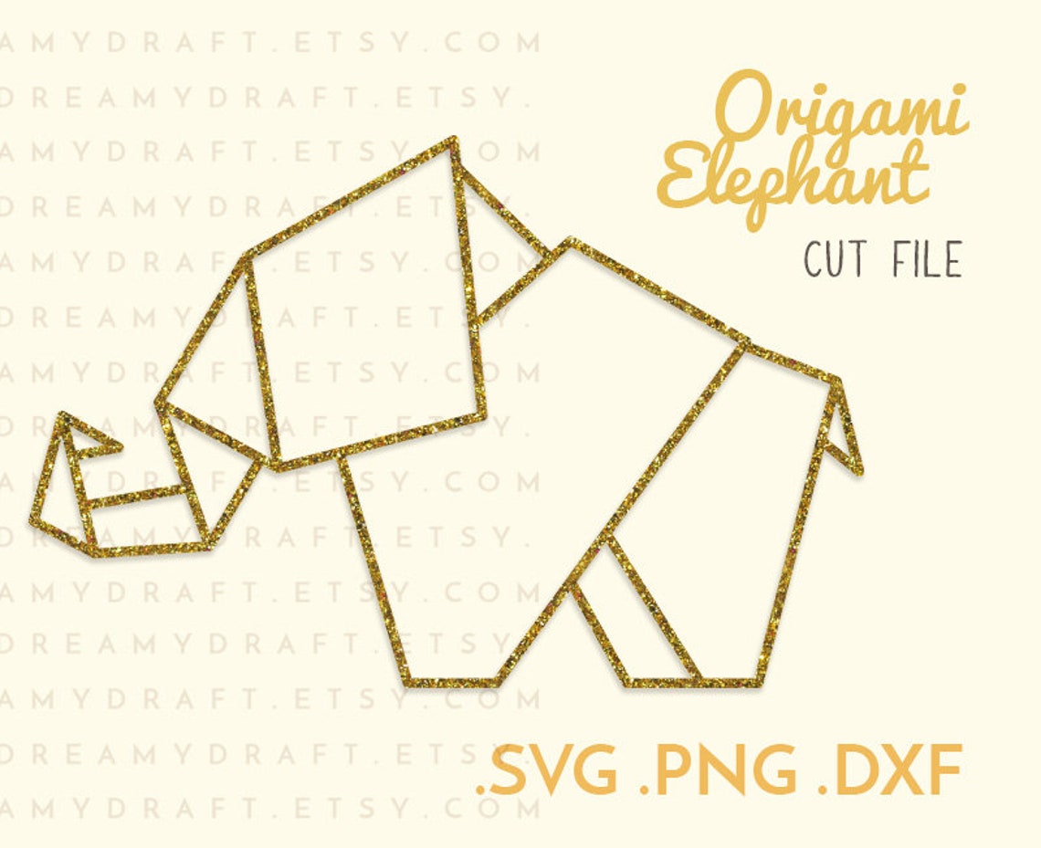 Geometric Elephant SVG Cut File | Origami Svg - Minimalism Svg - Simple ...
