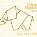 Geometric Elephant SVG Cut File Origami Svg Minimalism Svg - Etsy