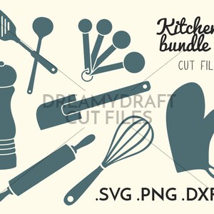 Kitchen Svg Cut File Bundle Cooking Svg Kitchen Utensil - Etsy