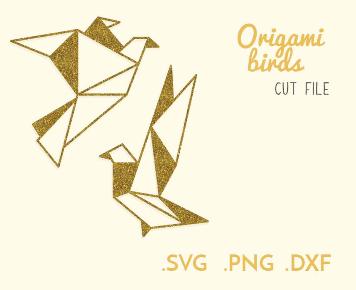 Geometric Birds SVG Cut File Origami Svg Minimalism Svg - Etsy