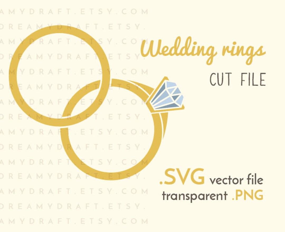 Wedding Ring Cut File | Diamond - Engagement - Jewelry - Wedding Clip ...