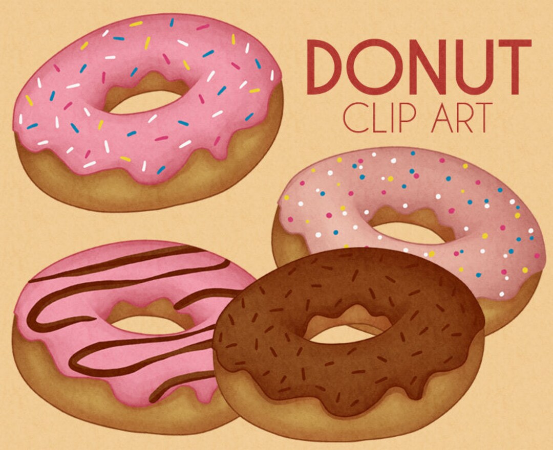 Donut Clip Art | Doughnut - Chocolate - Baking Clip Art | Printable ...