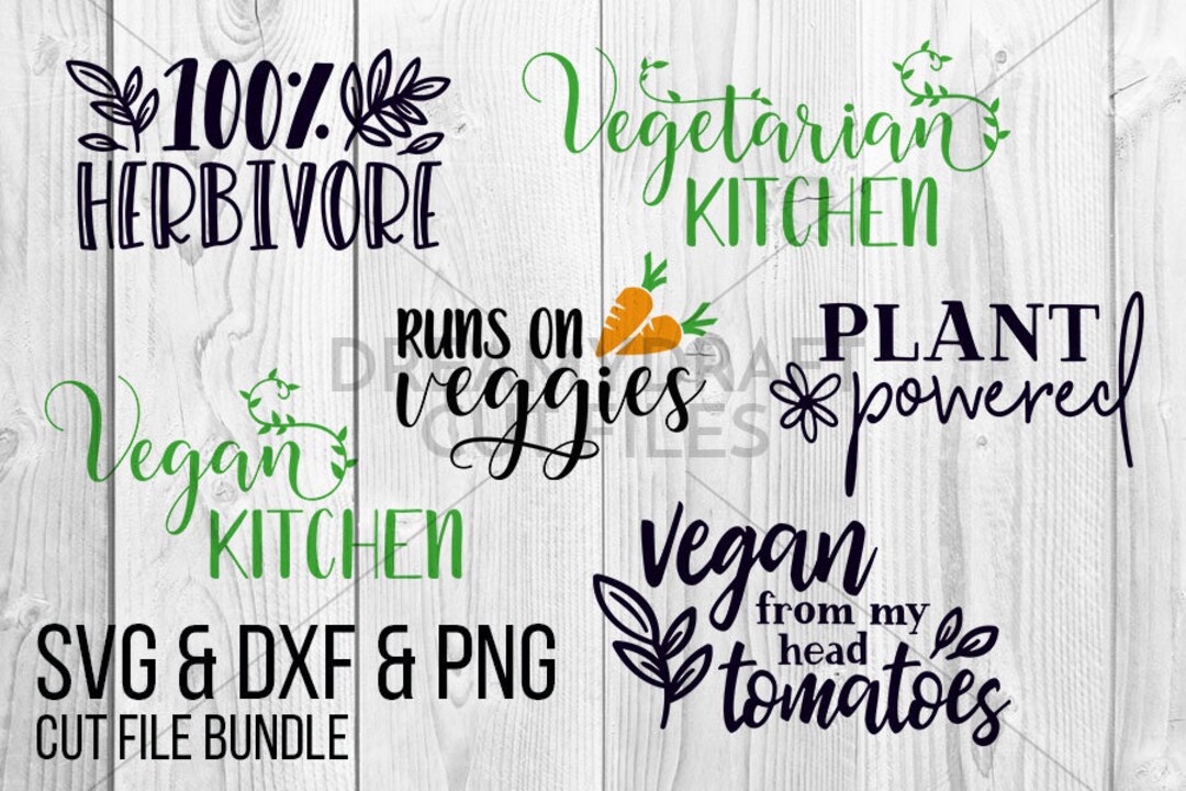 Vegan Svg Cut File Bundle | Vegan Svg - Veganism Svg - Vegetarian Svg ...
