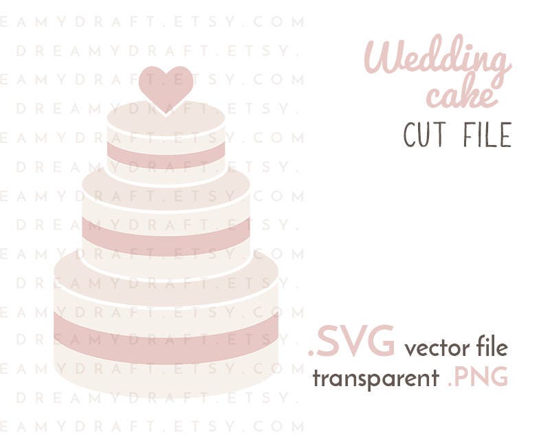 Wedding Cake Svg Cut File Wedding Svg Tiered Cake Svg - Etsy