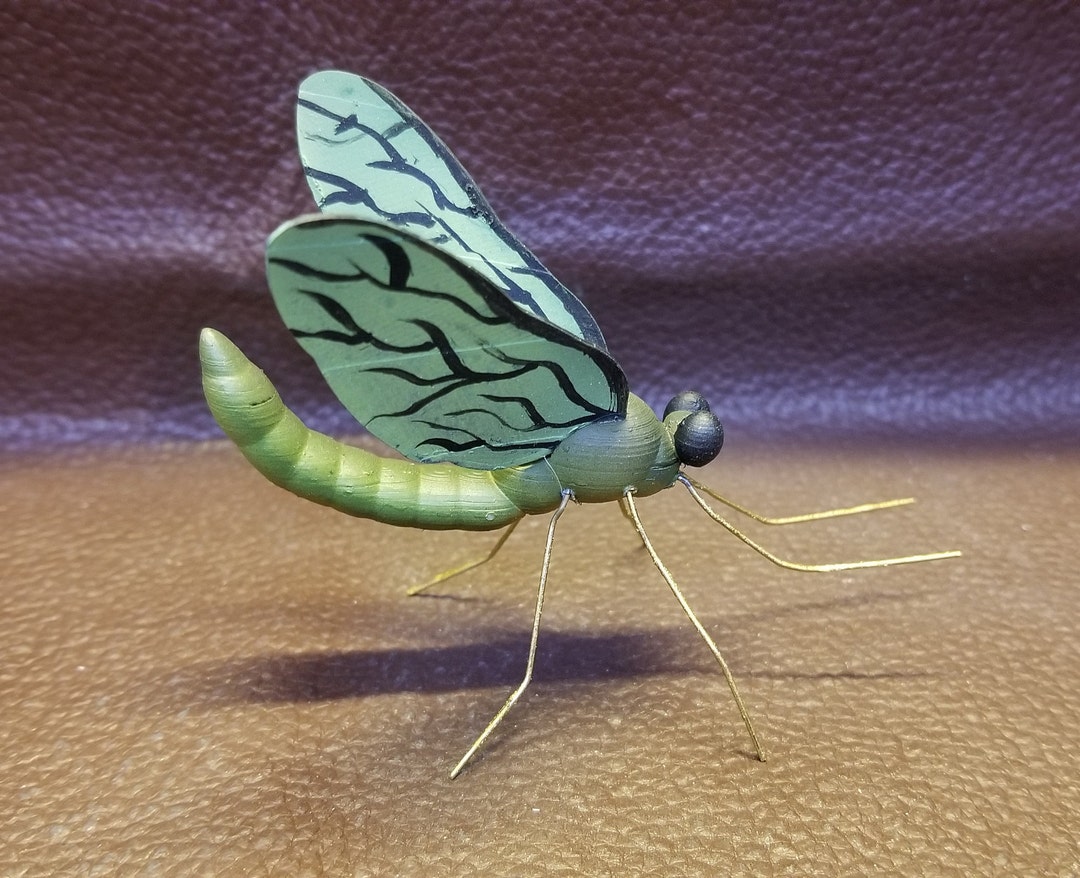 3D Printed Mayfly - Hand Painted - Etsy