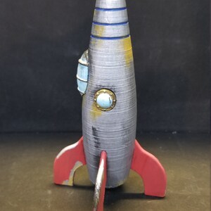 3D Print Retro Rocket 7 Kit or Hand Painted and - Etsy