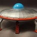 3D Print - Retro UFO 7" - Kit or Hand Painted and Finished - Etsy