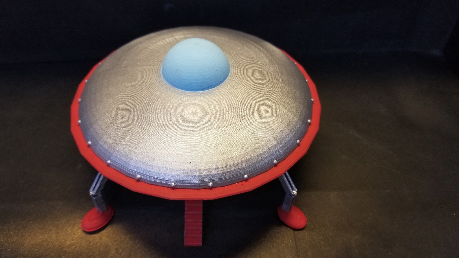 3D Print Retro UFO 7 Kit or Hand Painted and - Etsy