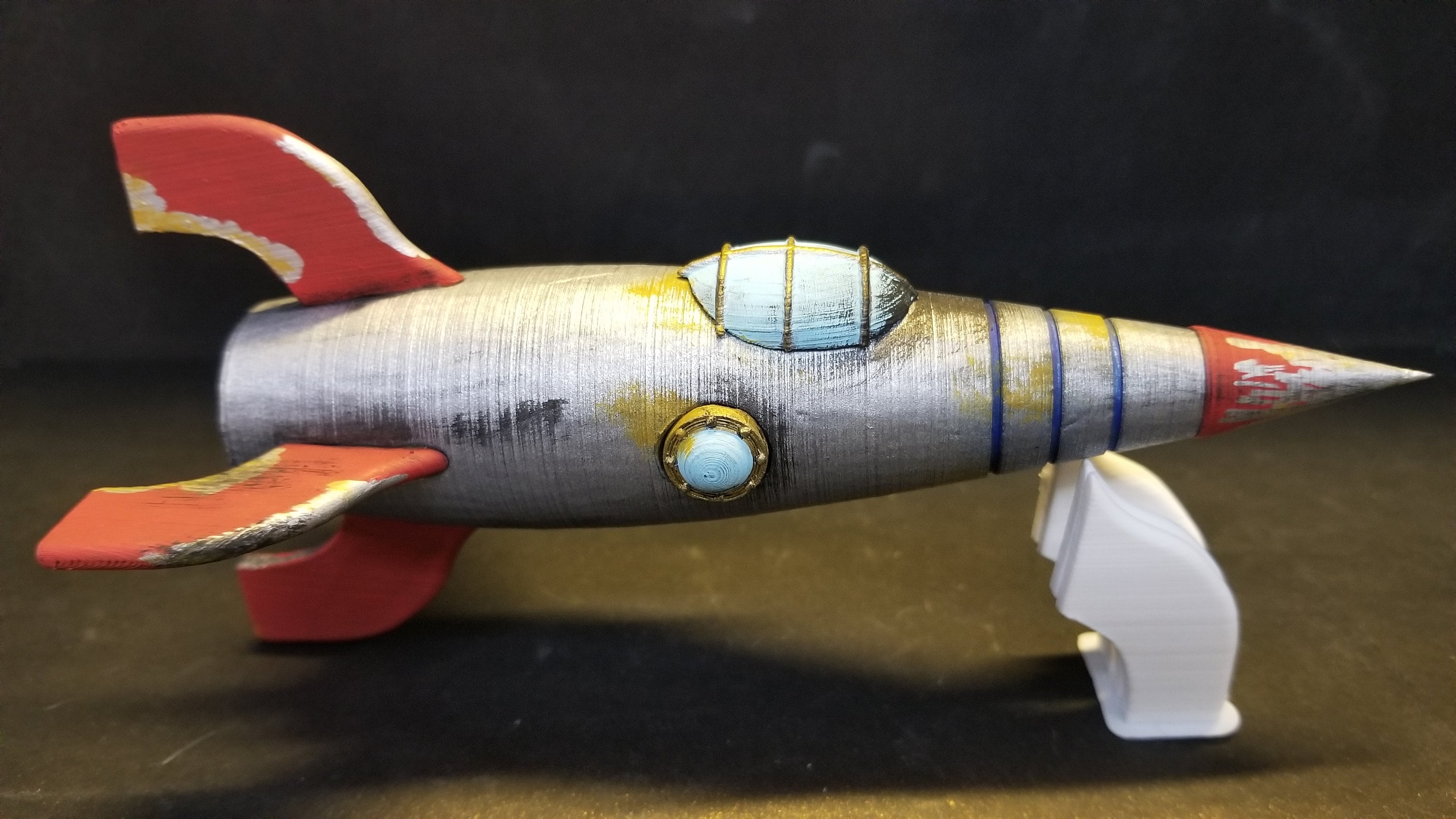3D Print Retro Rocket 7 Kit or Hand painted and | Etsy