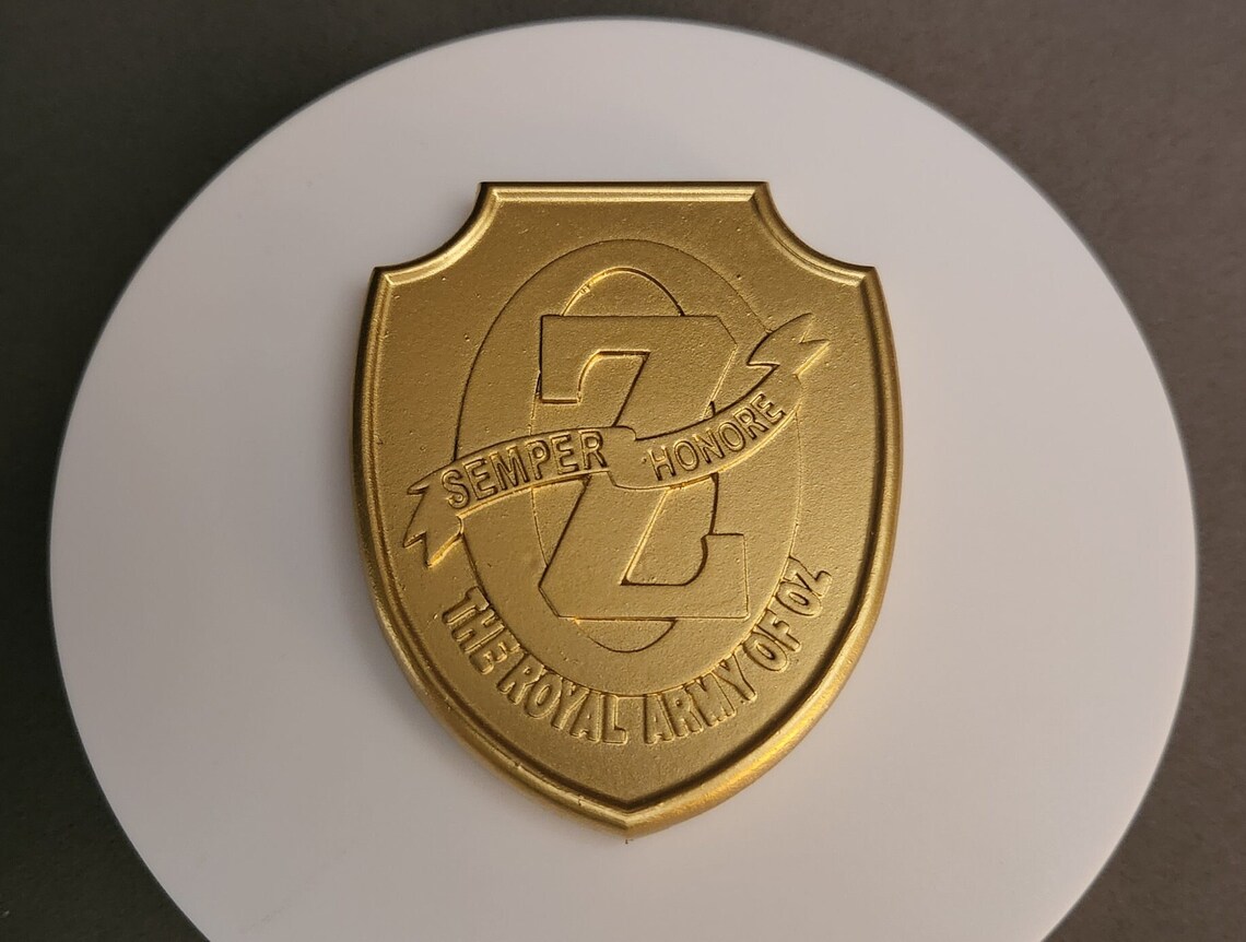 Inspired Army of Oz Resin Badge in Gold Return to Oz - Etsy