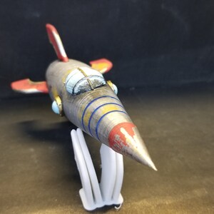 3D Print Retro Rocket 7 Kit or Hand Painted and - Etsy