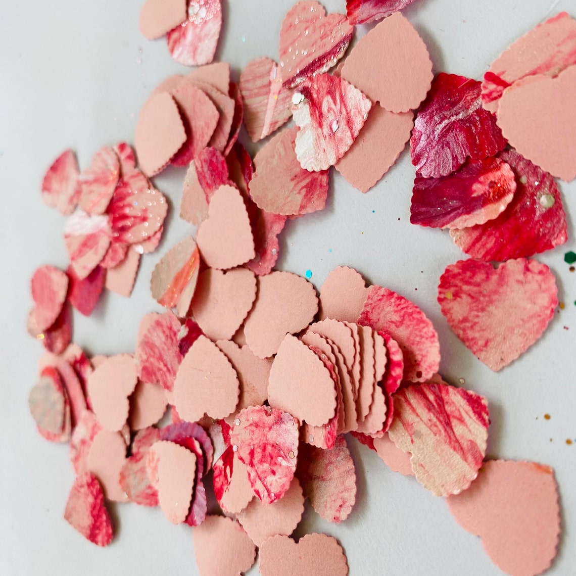 Pink Valentine Paper Heart Cut-outs - Etsy
