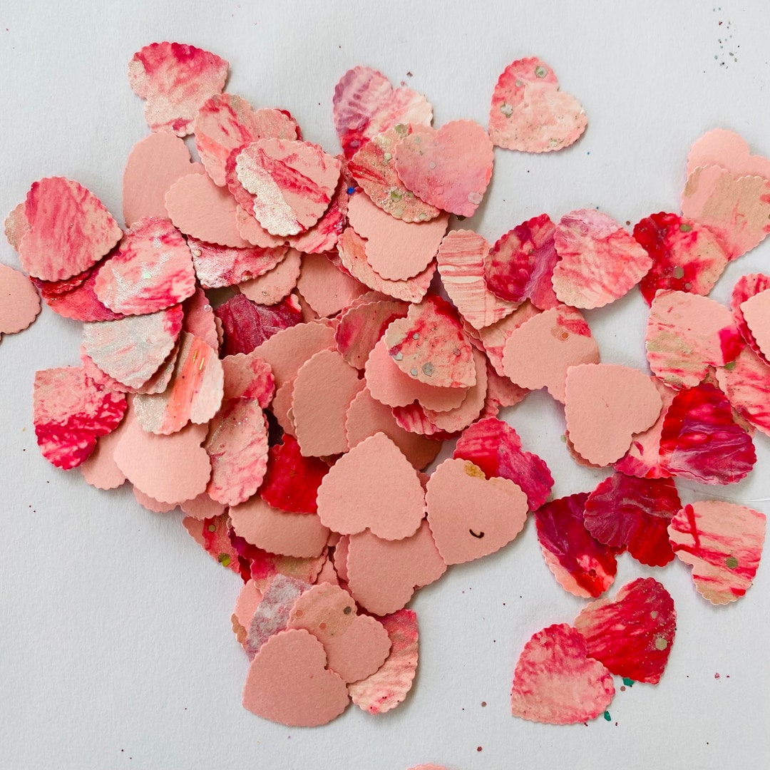 Pink Valentine Paper Heart Cut-outs - Etsy