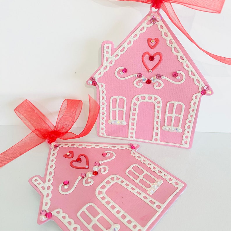 Gingerbread House Christmas Gift Tags (set of 2) Three Colours to ...