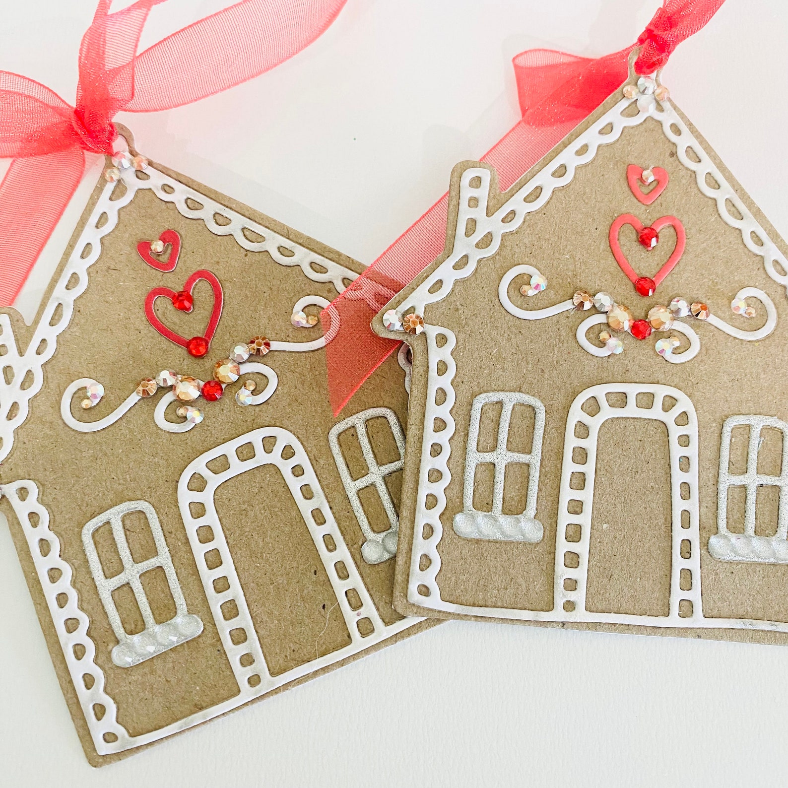 Gingerbread House Christmas Gift Tags (set of 2) Three Colours to ...