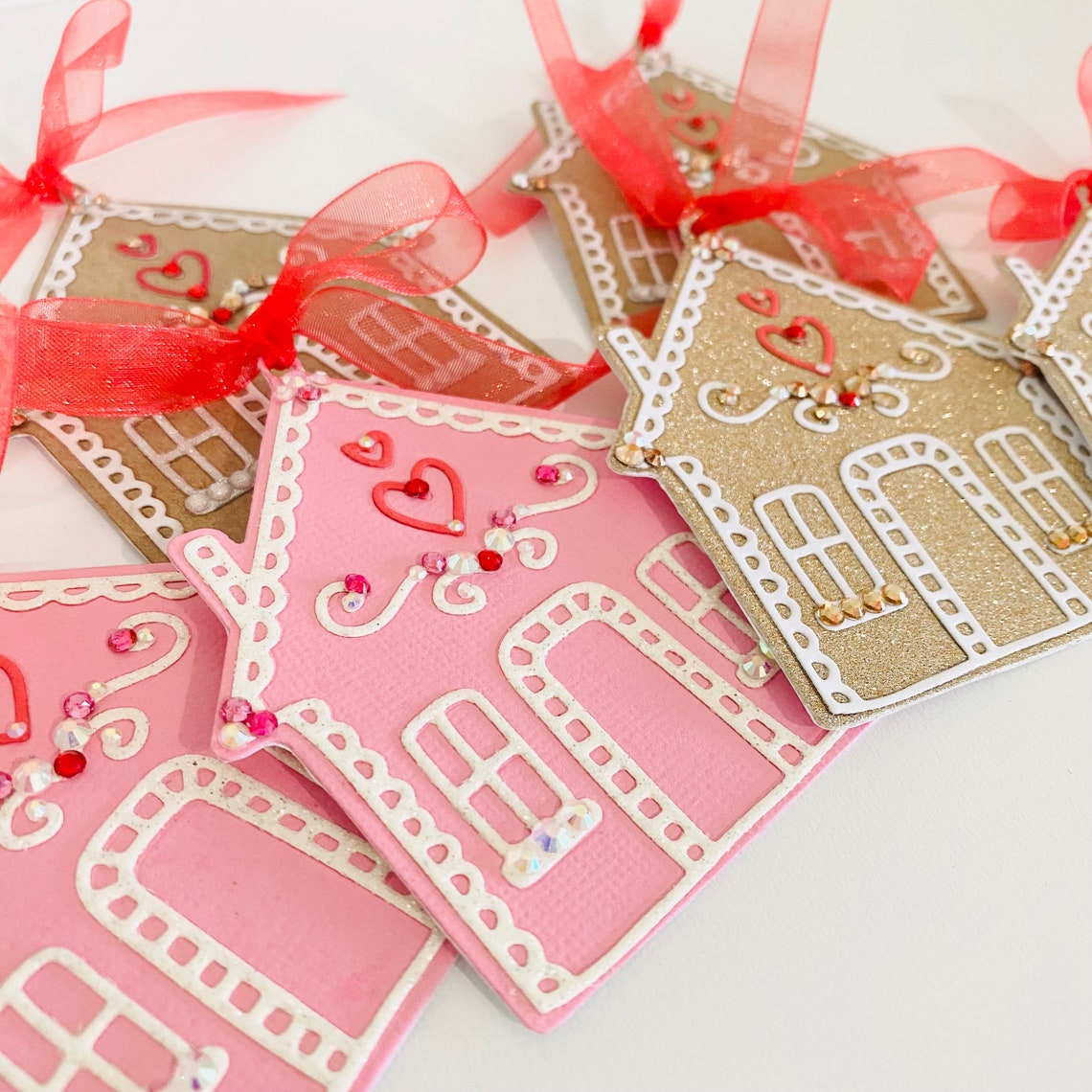Gingerbread House Christmas Gift Tags (set of 2) Three Colours to ...