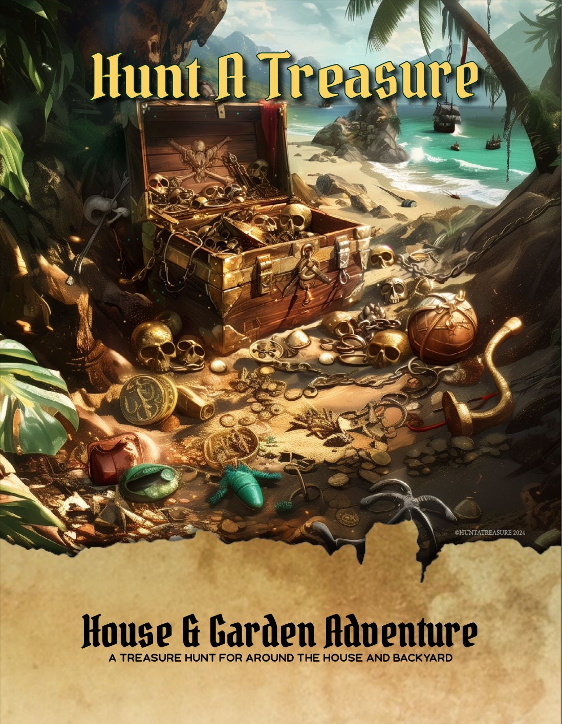 Treasure Hunt Adventure, Interactive Fun Includes QR Code Surprise! - Etsy