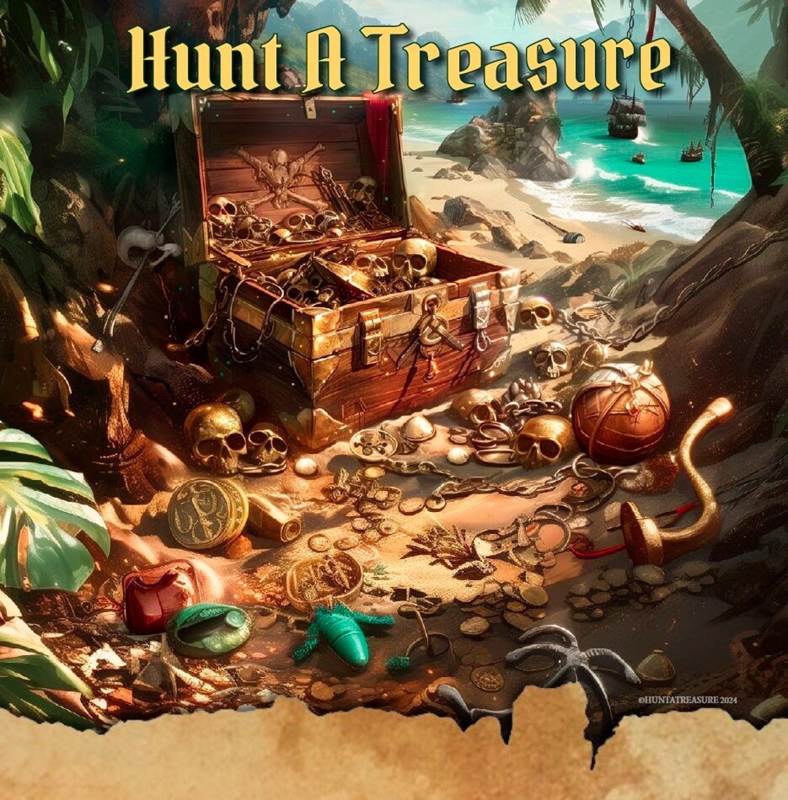 Treasure Hunt Adventure, Interactive Fun Includes QR Code Surprise! - Etsy