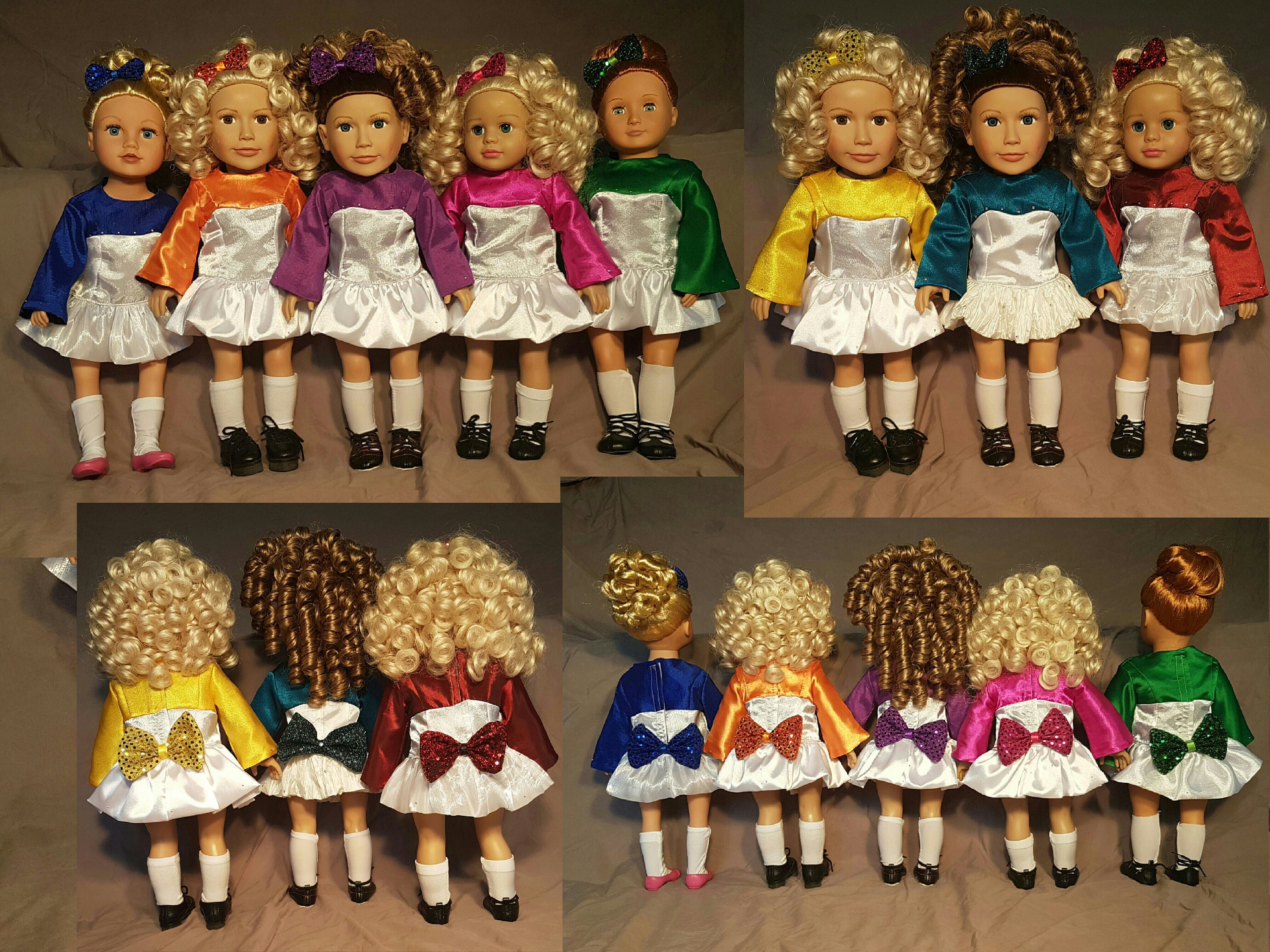 ませんので Irish Step Dancing Doll Clothes for 18%ﾀﾞﾌﾞﾙｸｫｰﾃ% Dolls (Includes ...
