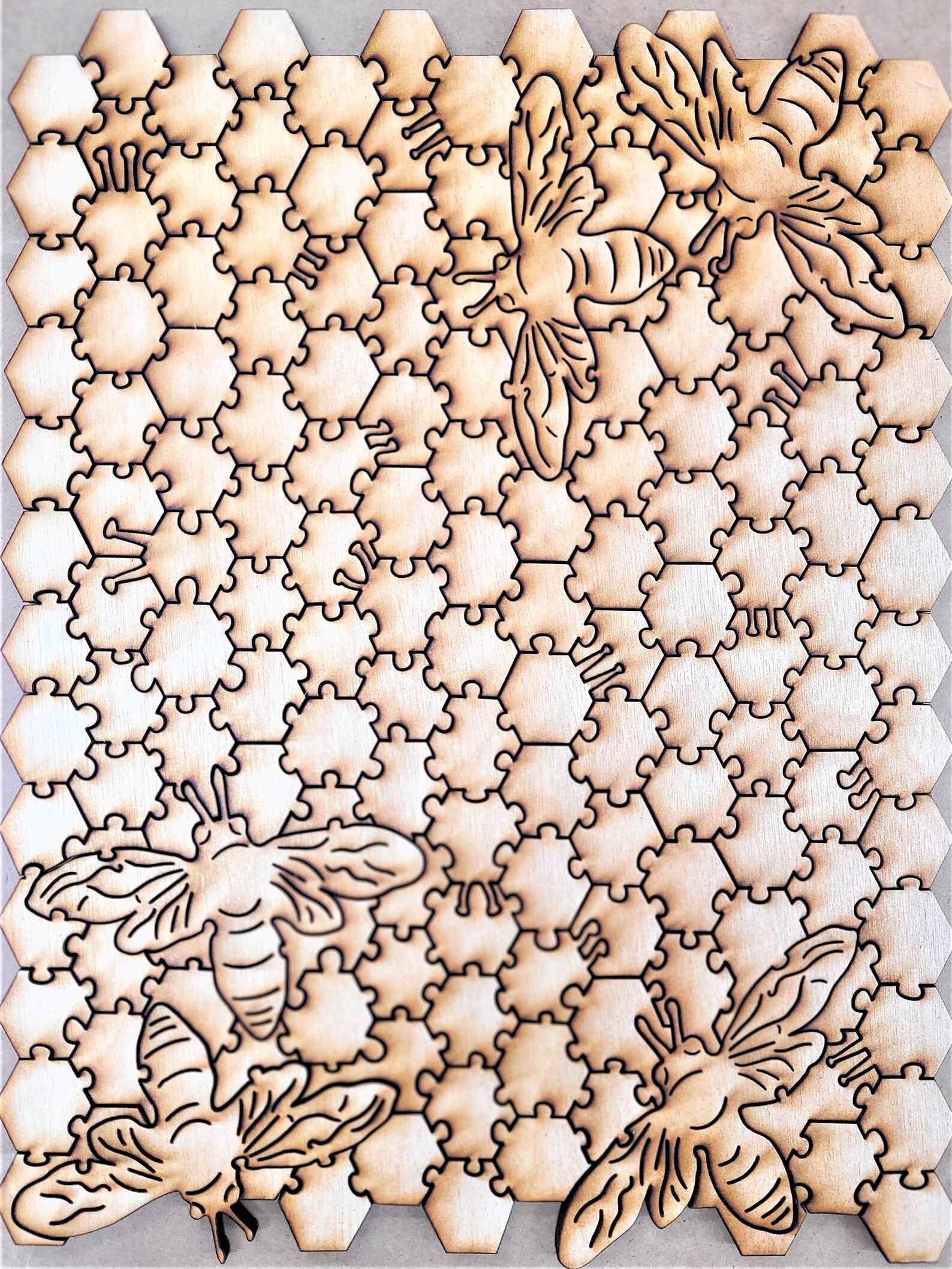 Beehive Wooden Jigsaw Puzzle 156 Piece Wood Puzzle for - Etsy