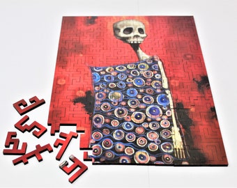 Wooden Skeleton Puzzle - Etsy