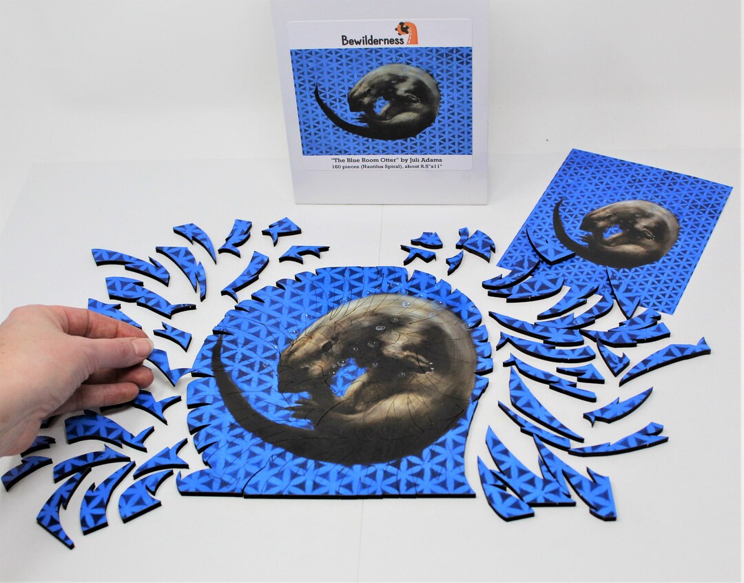 Otter Wooden Jigsaw Puzzle 160 Piece Wood Puzzle for Adults - Etsy