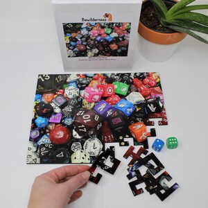 Wooden Dice Jigsaw Puzzle Original Geometric Laser Cut Gamer Gift ...