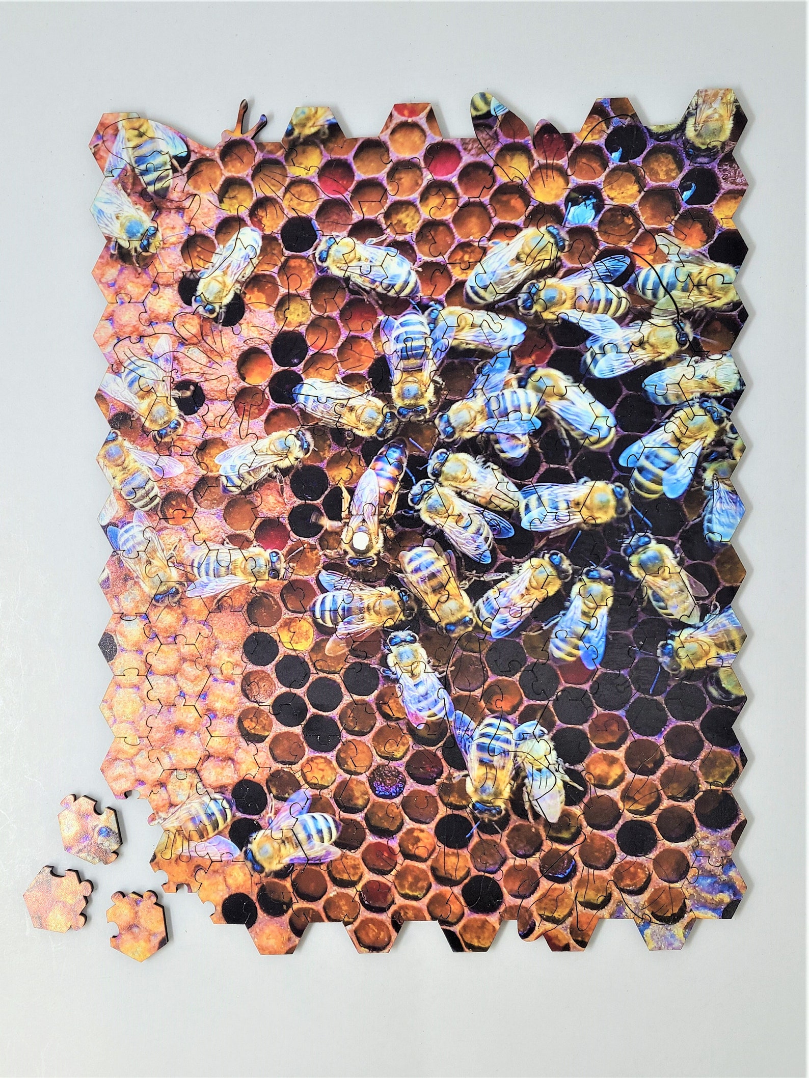 Beehive Wooden Jigsaw Puzzle 156 Piece Wood Puzzle for - Etsy