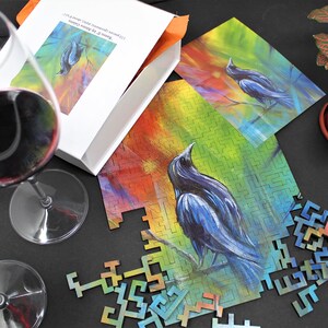 Unique Raven Jigsaw 173 Piece Colorful Rainbow Puzzle for - Etsy